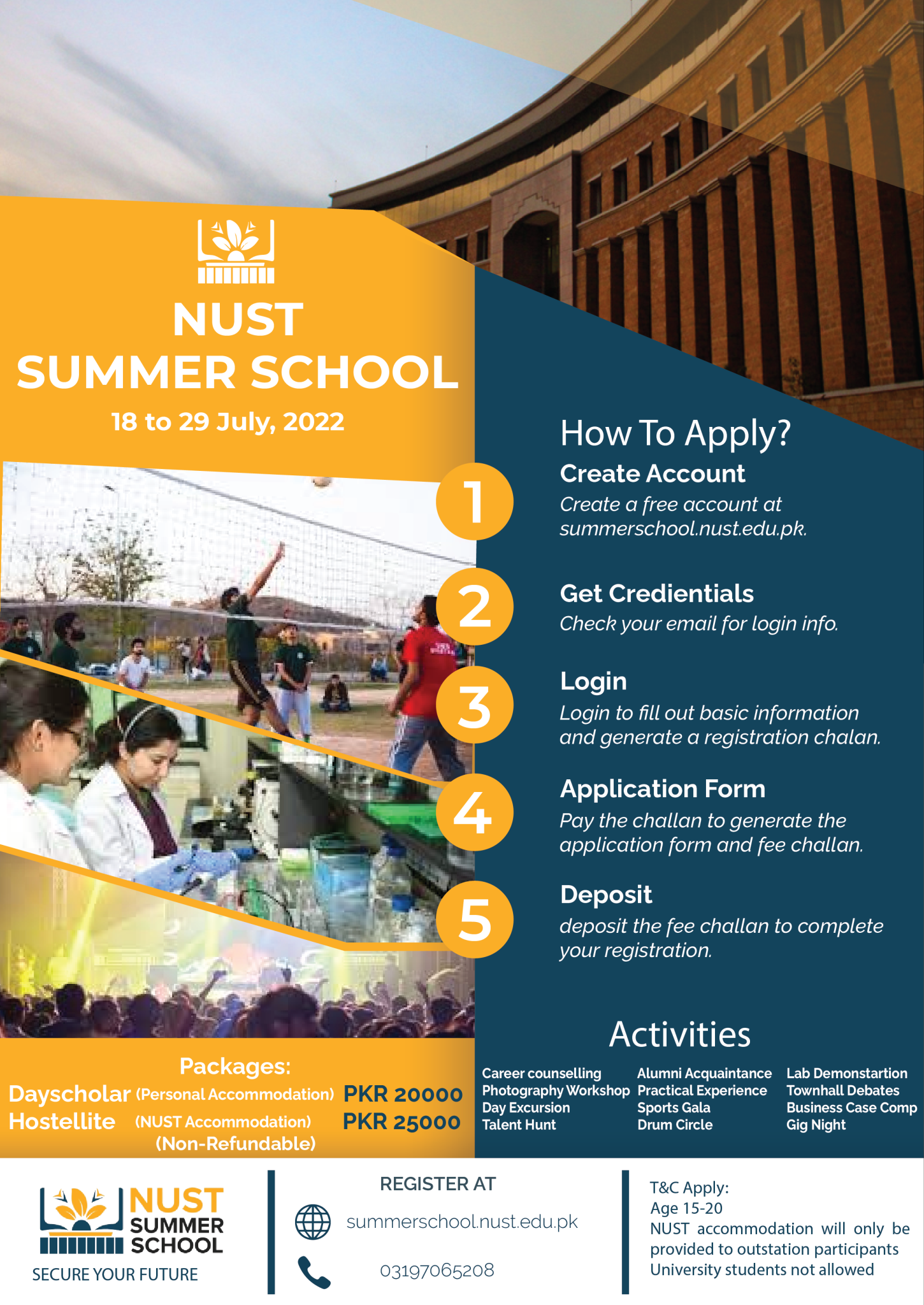 NUST Summer School – National University of Sciences and Technology (NUST)