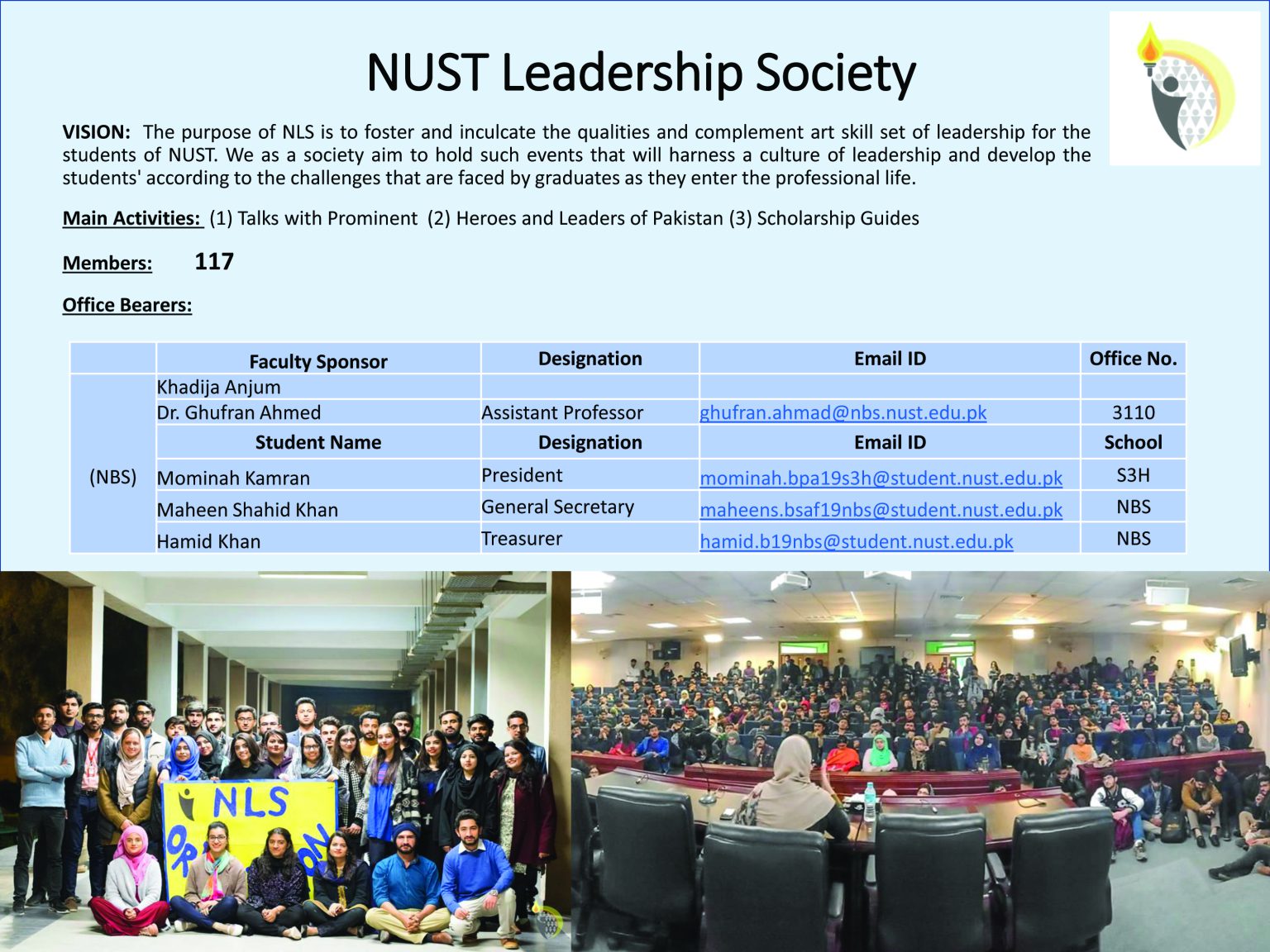 Clubs & Societies Information - National University of Sciences and ...